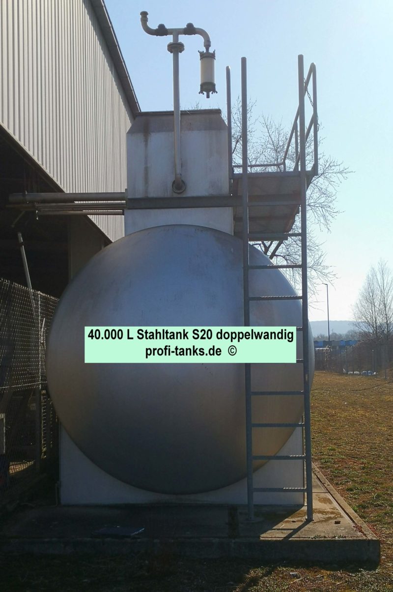40.000 L S20 Stahltank doppelwandig beschichtet » Profi-Tanks - Wir ...